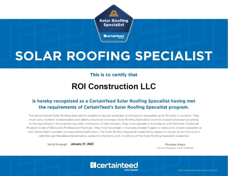Maximize Your Savings with Solar Roofing Solutions - ROI Construction